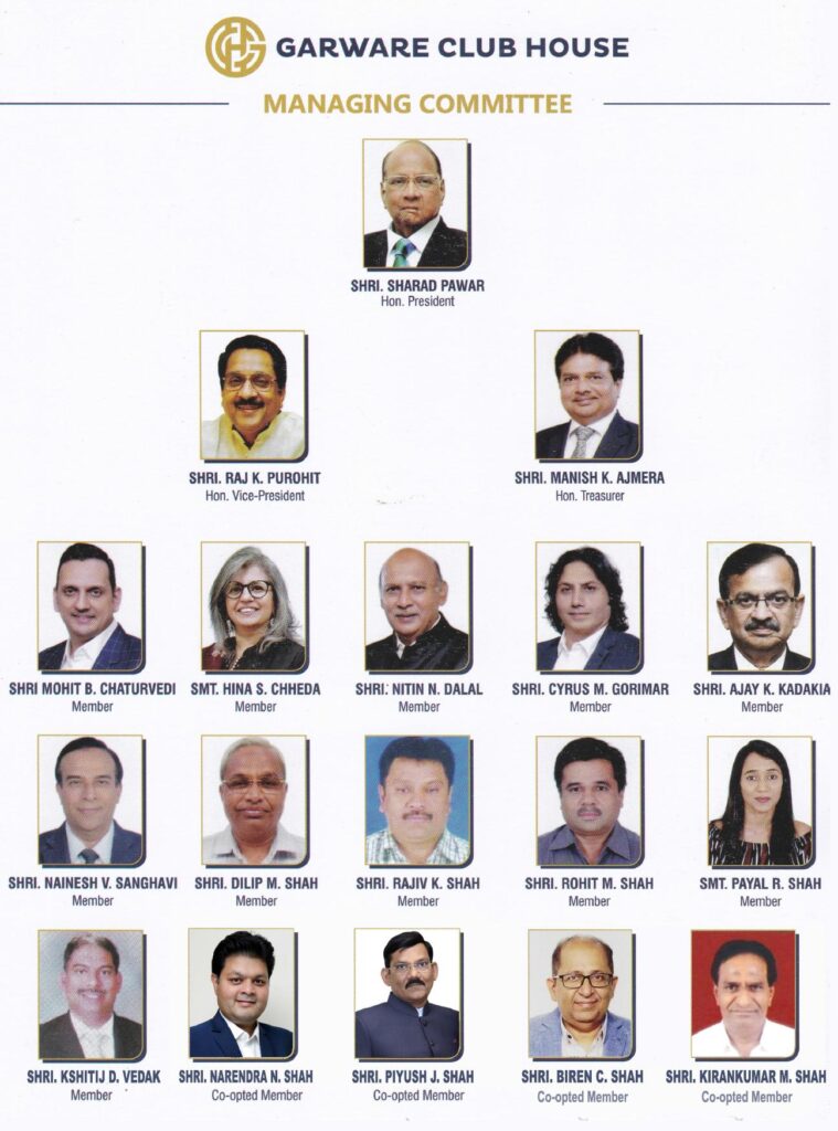 Managing Committee - Garware Club House