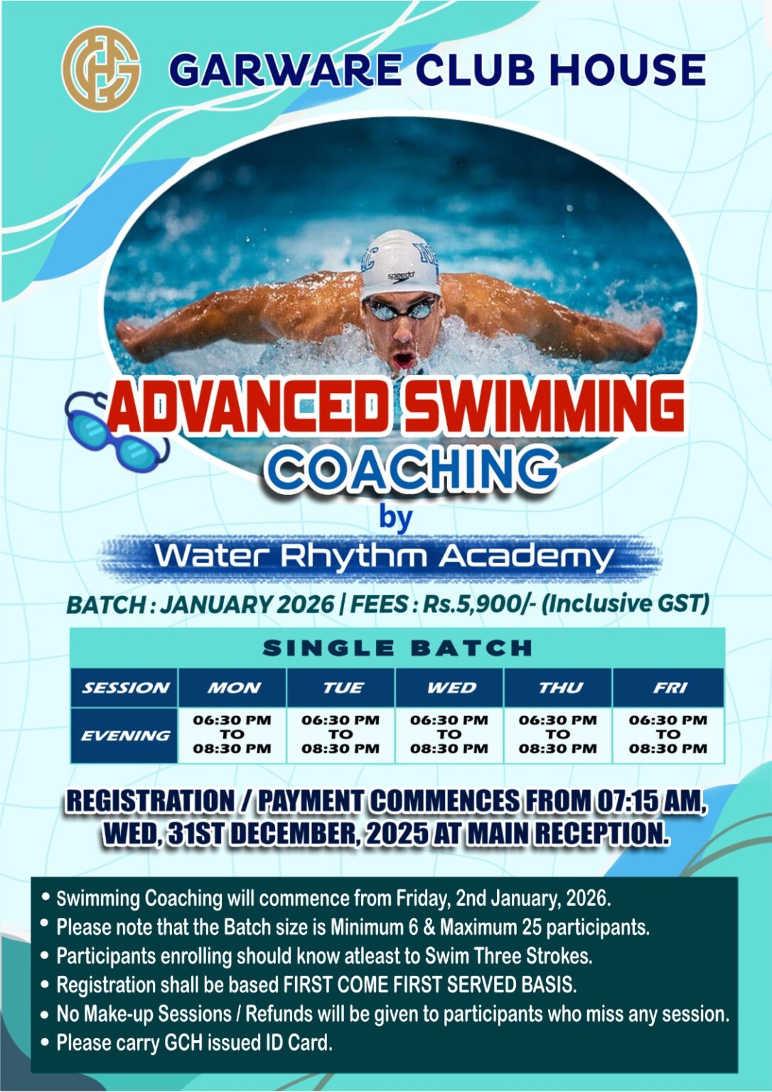 Advanced Swimming Coaching by Water Rhythm Academy - Jan 2026 Batch ...